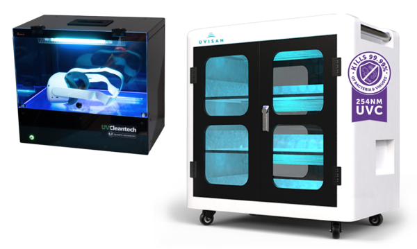UV Cleantech | Uvisan | UVC cleaning headsets | AR | VR
